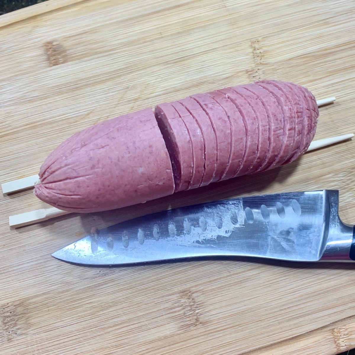 Hasselback Apricot Salami - InstaGrandma's Kitchen